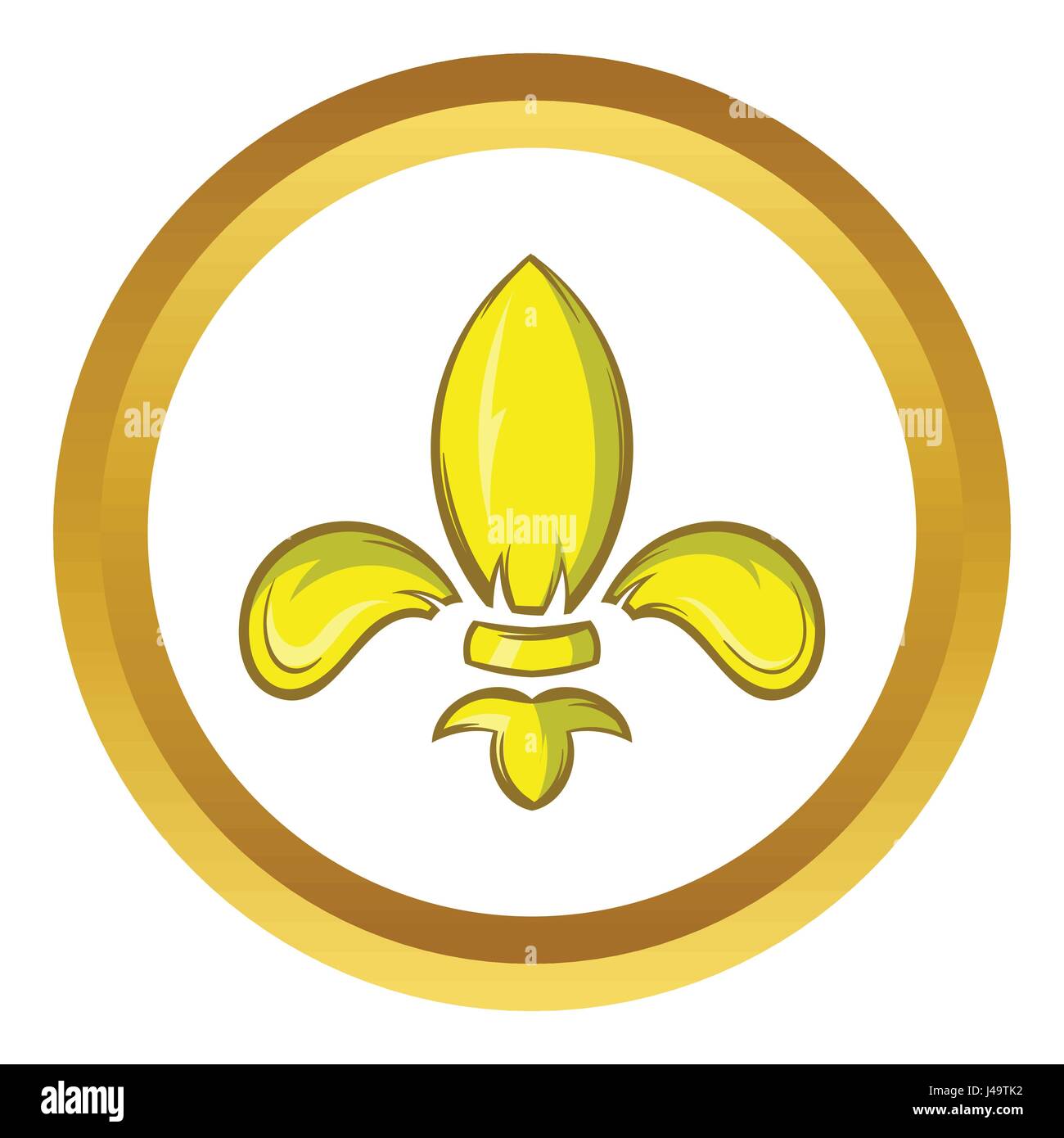 Royal lily vector icon, cartoon style Stock Vector Image & Art - Alamy
