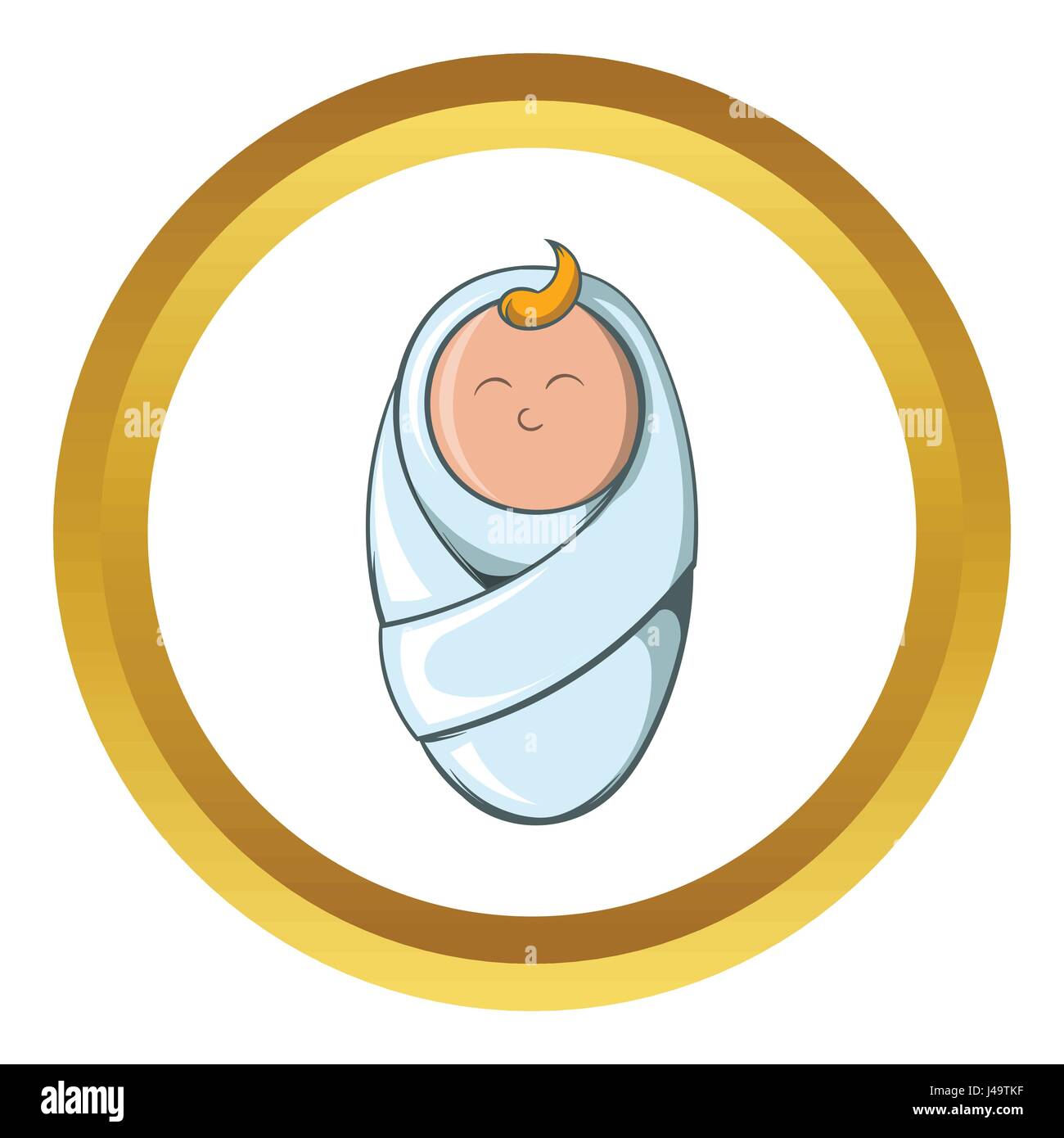 Newborn baby vector icon, cartoon style Stock Vector Image & Art - Alamy
