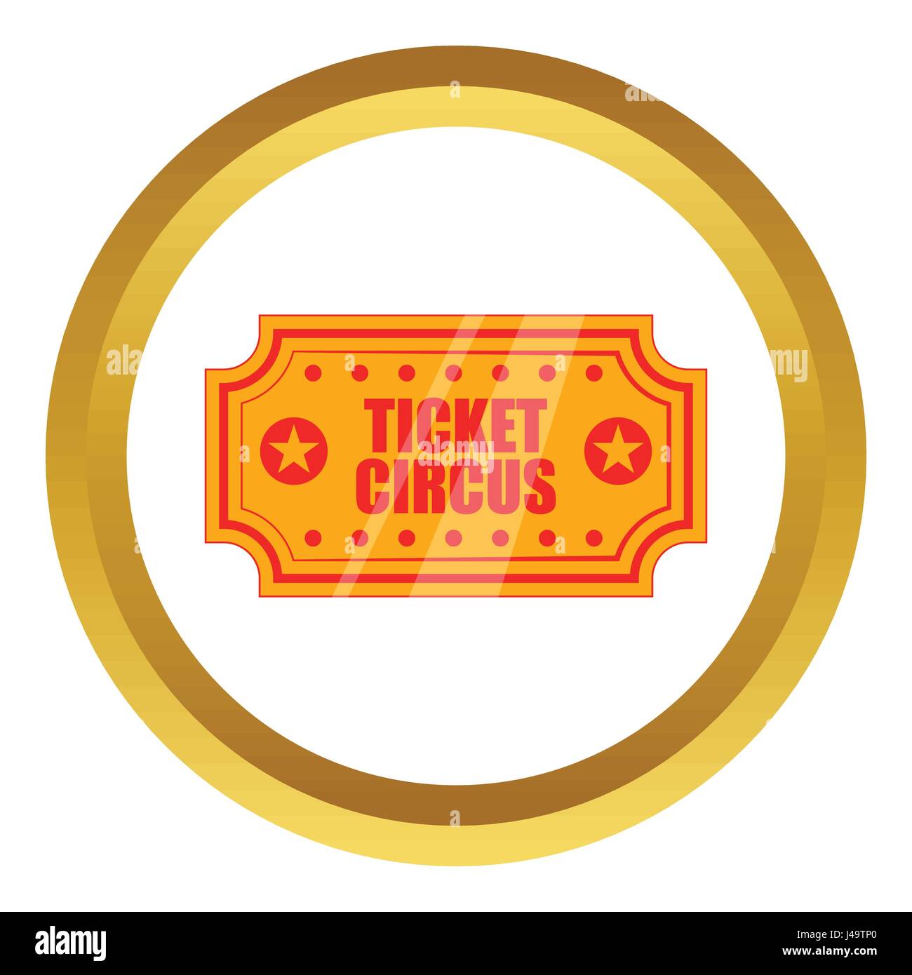 Circus show paper tickets vector icon Stock Vector Image & Art - Alamy