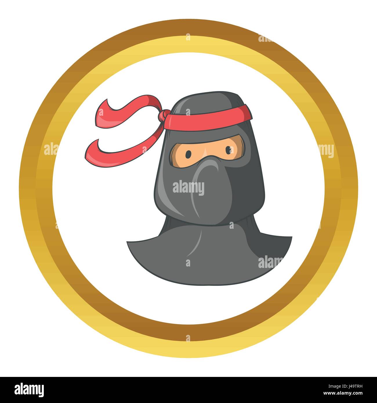 Ninja mascot vector icon, cartoon style Stock Vector Image & Art - Alamy
