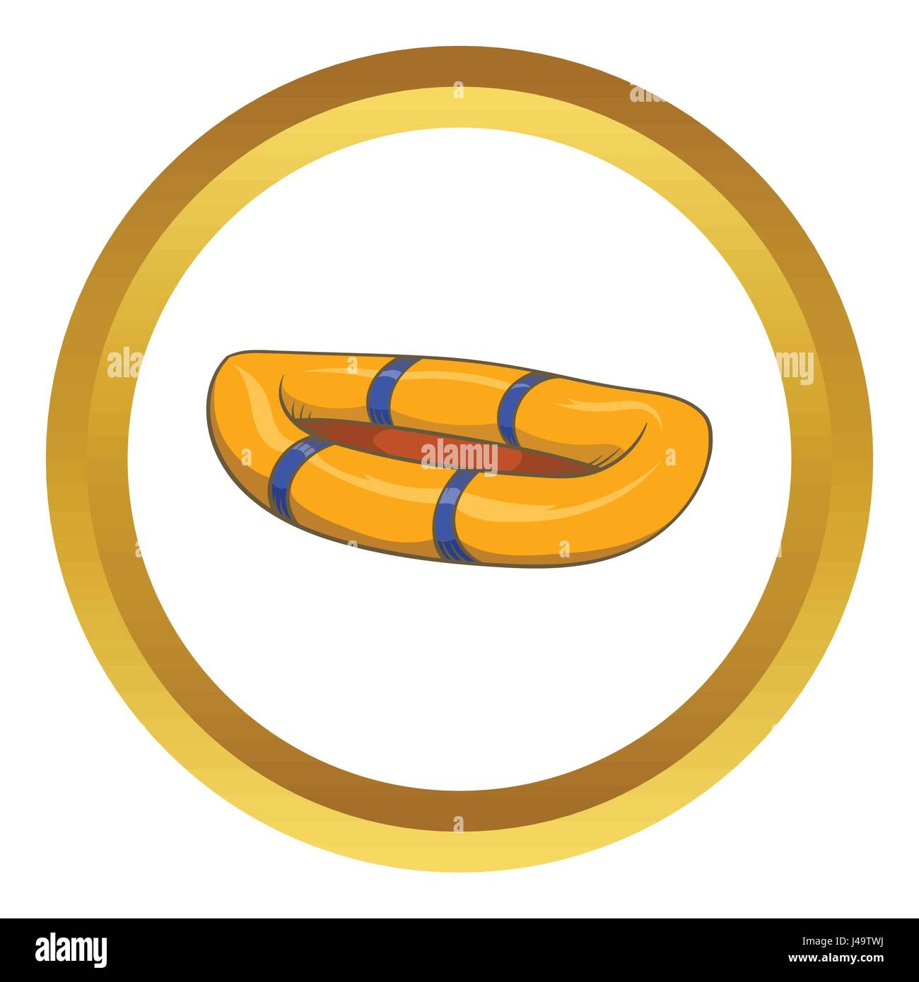 Inflatable boat vector icon Stock Vector Image & Art - Alamy