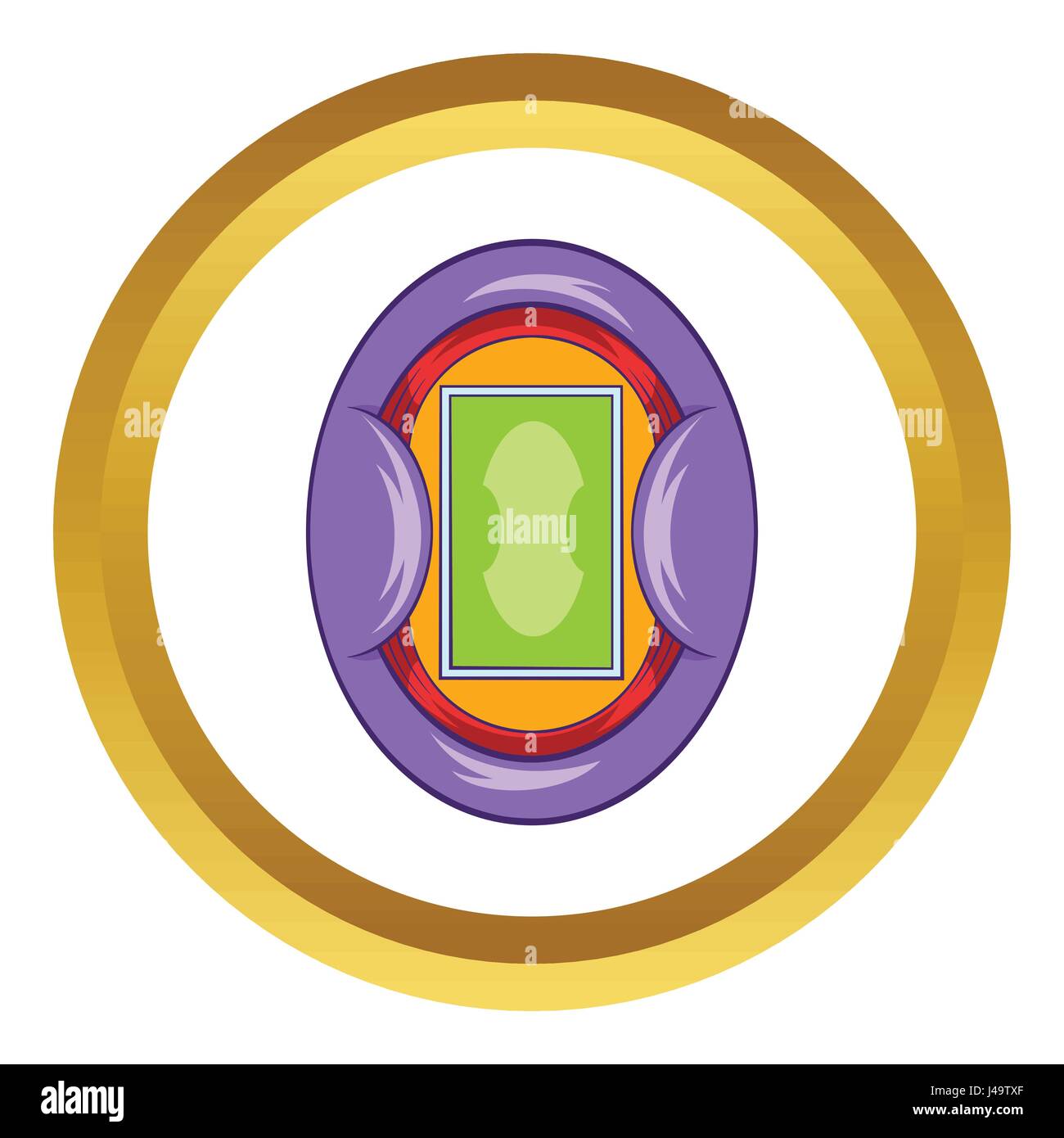Oval football stadium vector icon Stock Vector Image & Art - Alamy