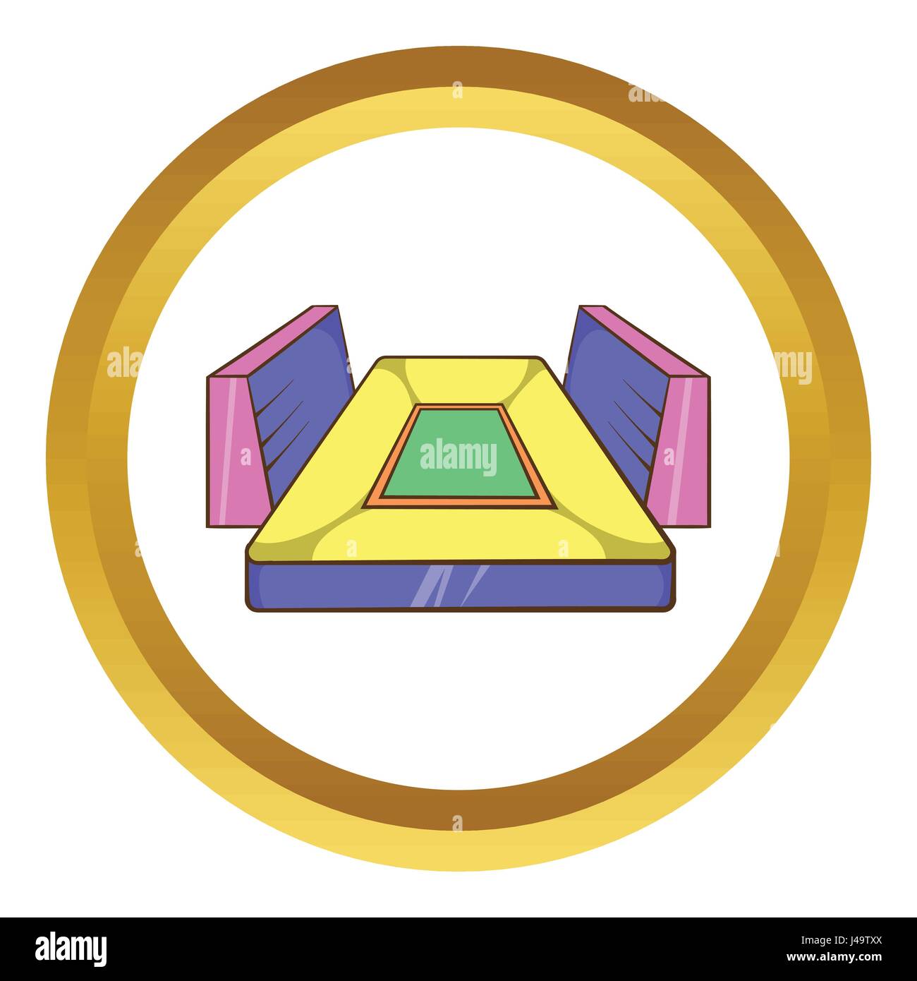 Rectangular football stadium vector icon Stock Vector Image & Art - Alamy