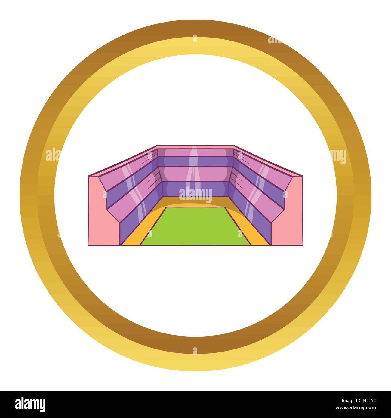 Rectangular stadium vector icon Stock Vector Image & Art - Alamy