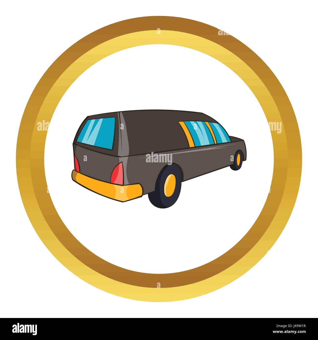 Cartoon hearse car hi-res stock photography and images - Alamy