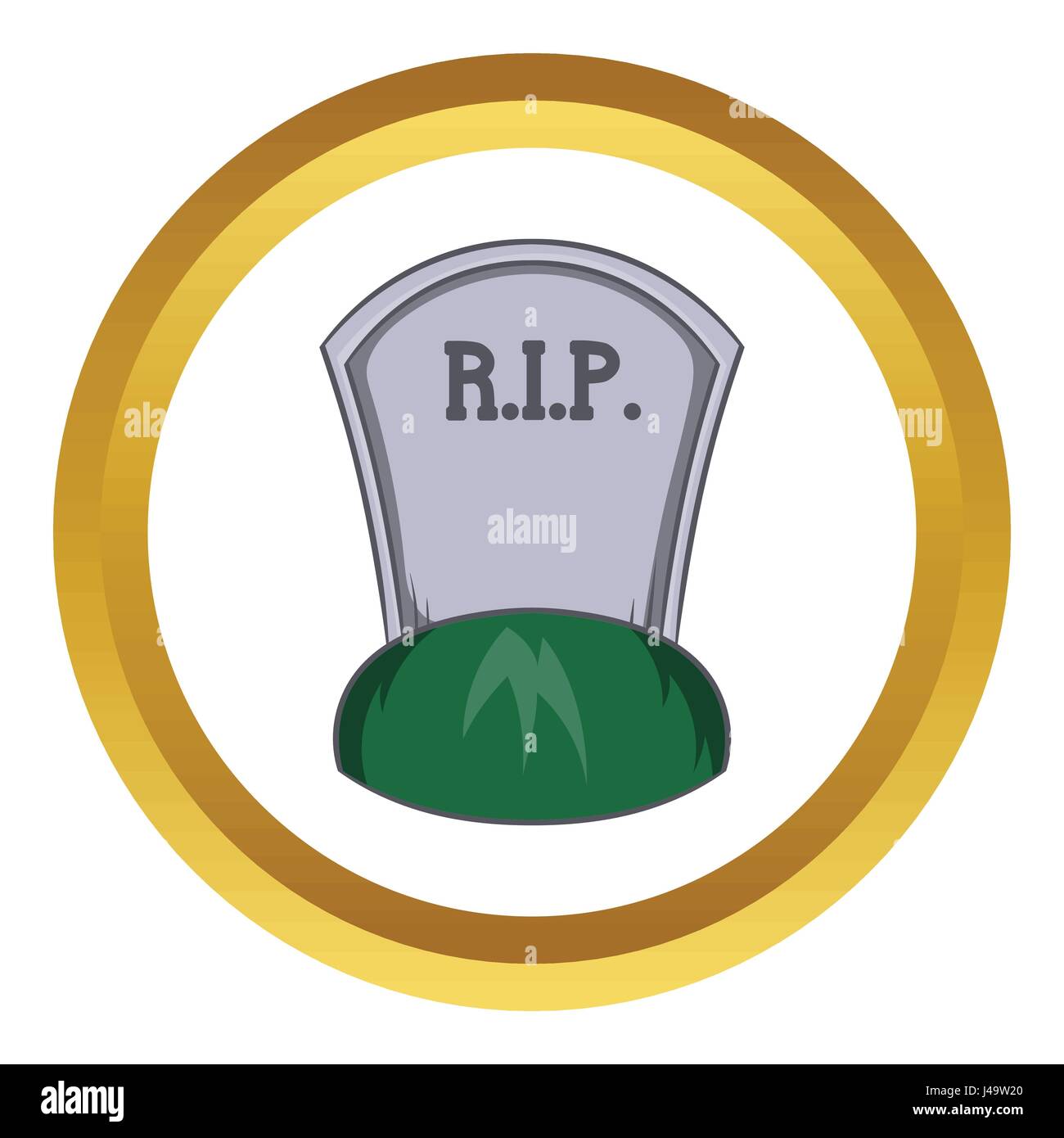Grave rip icon cartoon style hi-res stock photography and images - Alamy