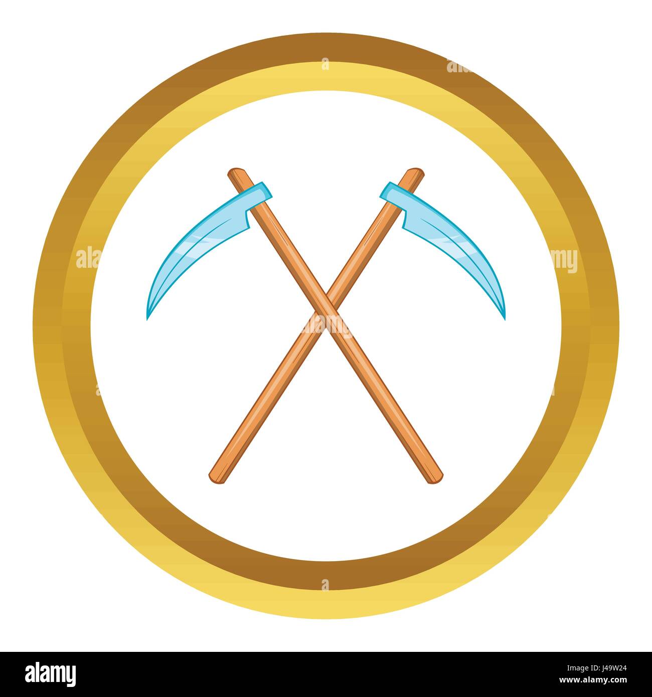 Death scythe vector icon Stock Vector Image & Art - Alamy