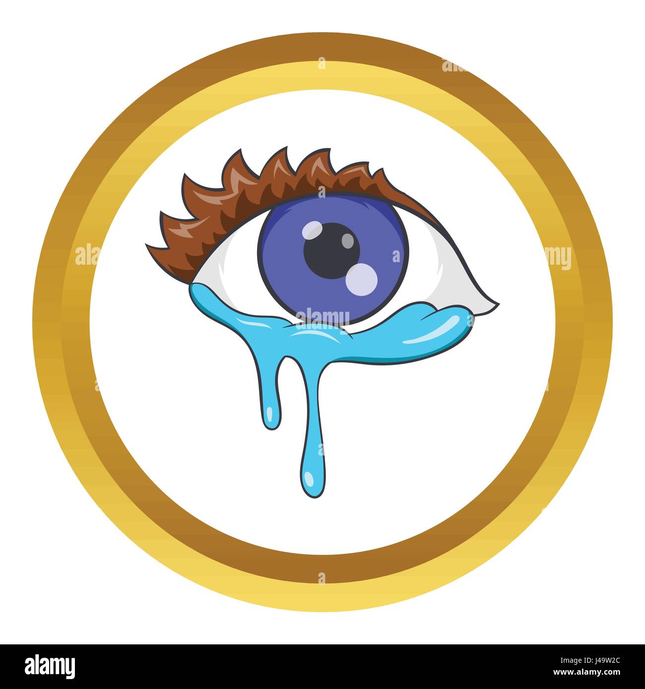 Crying eyes vector icon Stock Vector Image & Art - Alamy