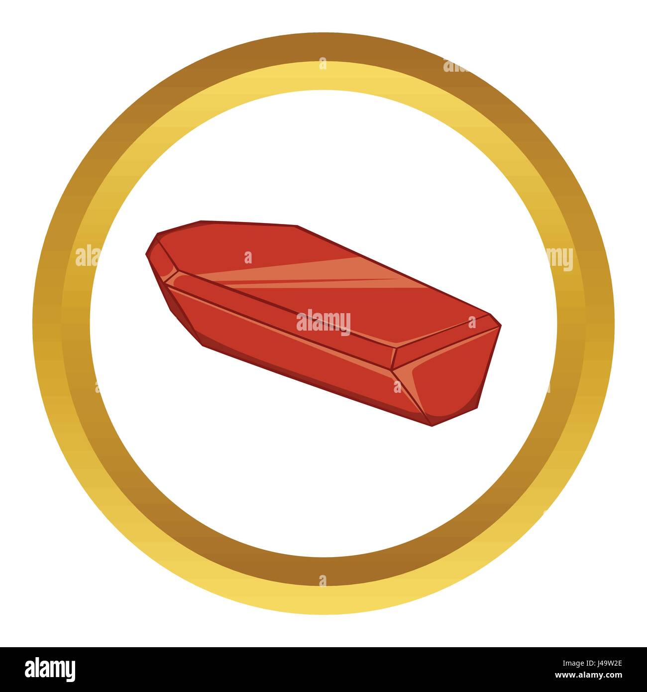 Coffin vector icon Stock Vector Image & Art - Alamy