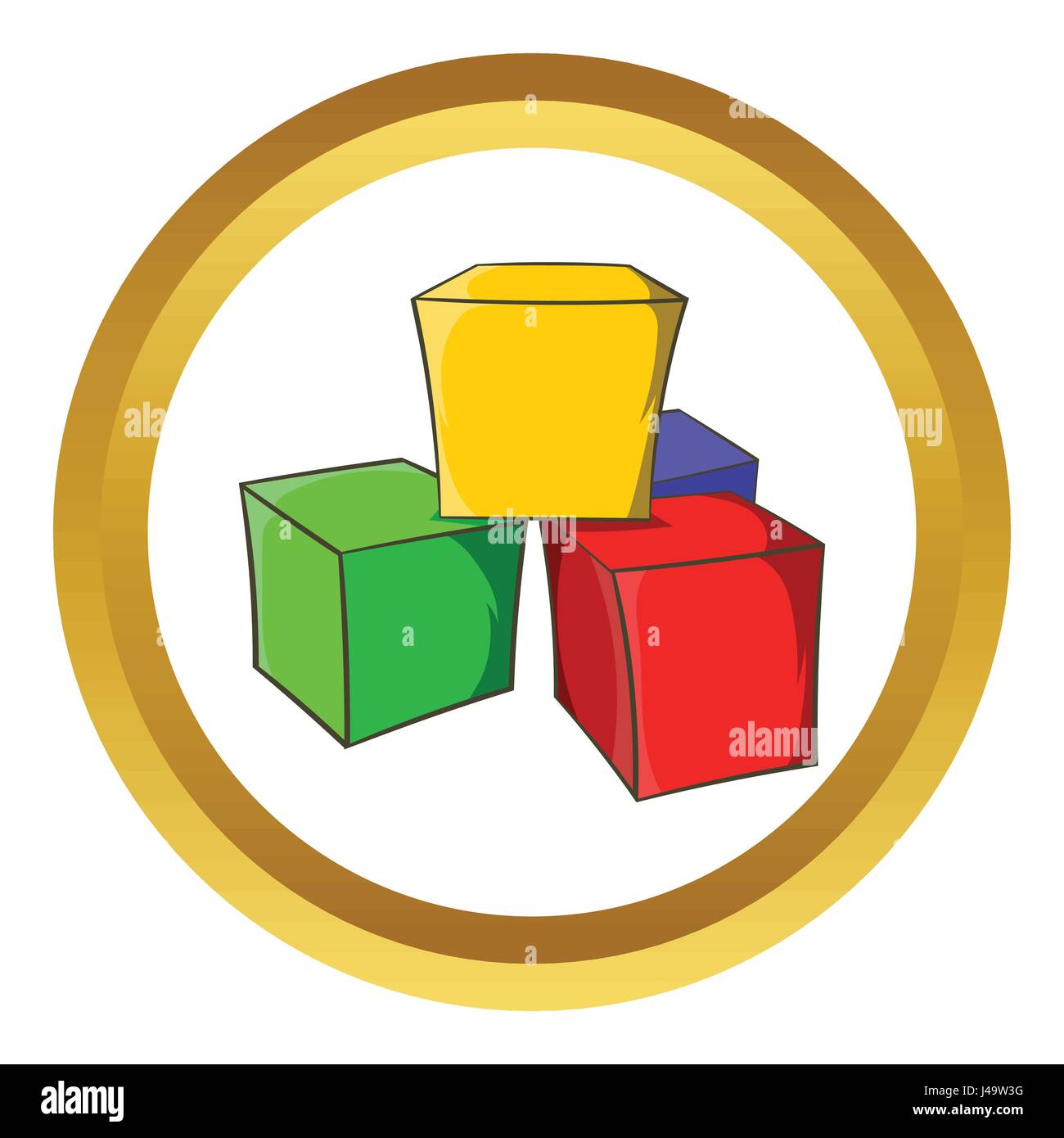 Baby cubes vector icon Stock Vector Image & Art - Alamy
