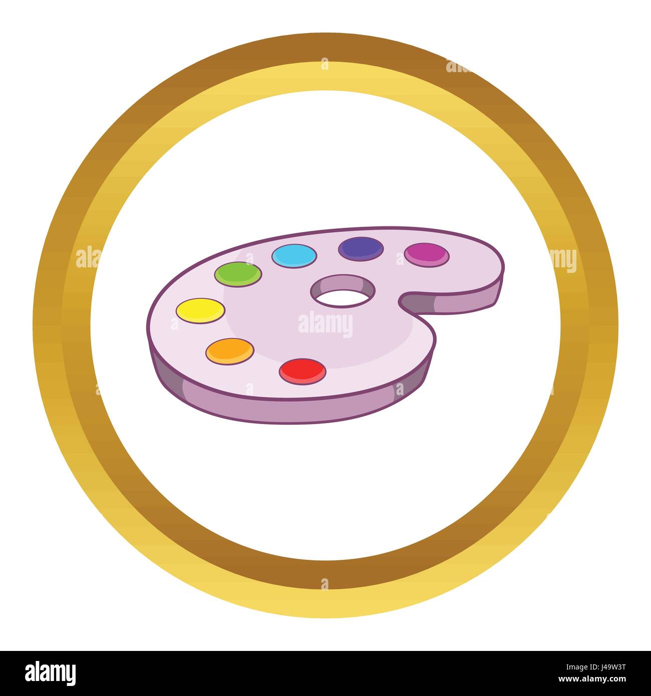 Palette of colors vector icon Stock Vector Image & Art - Alamy