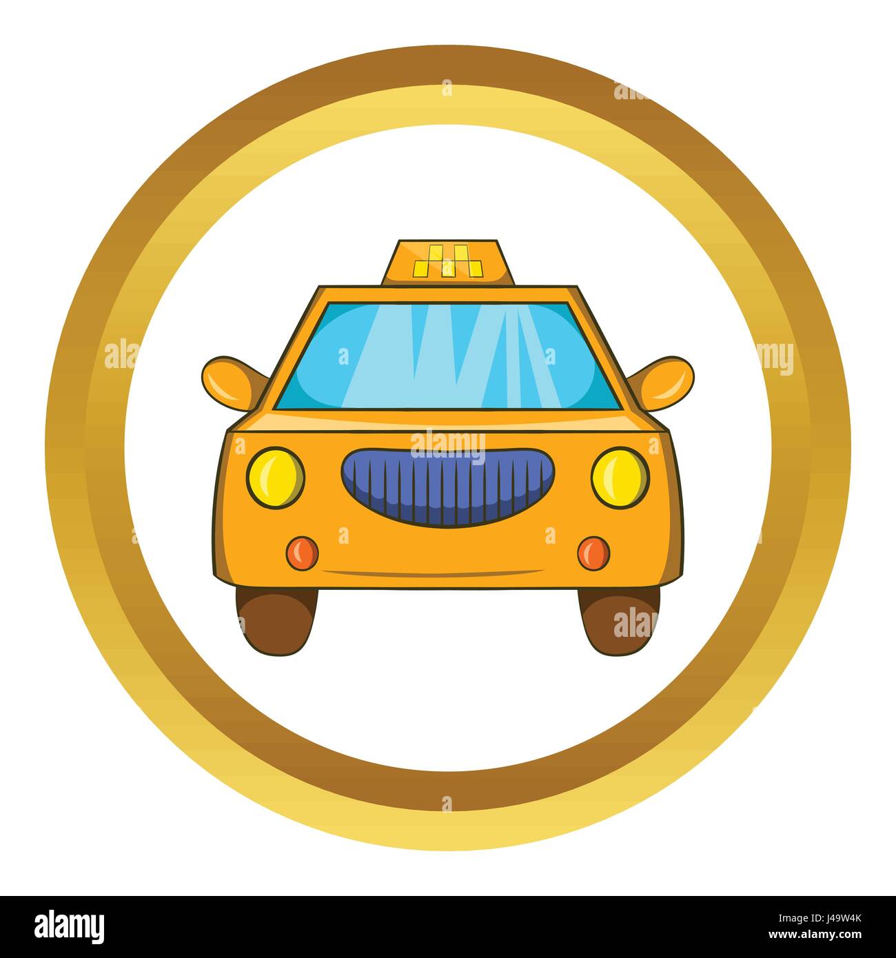 Taxi car vector icon Stock Vector Image & Art - Alamy