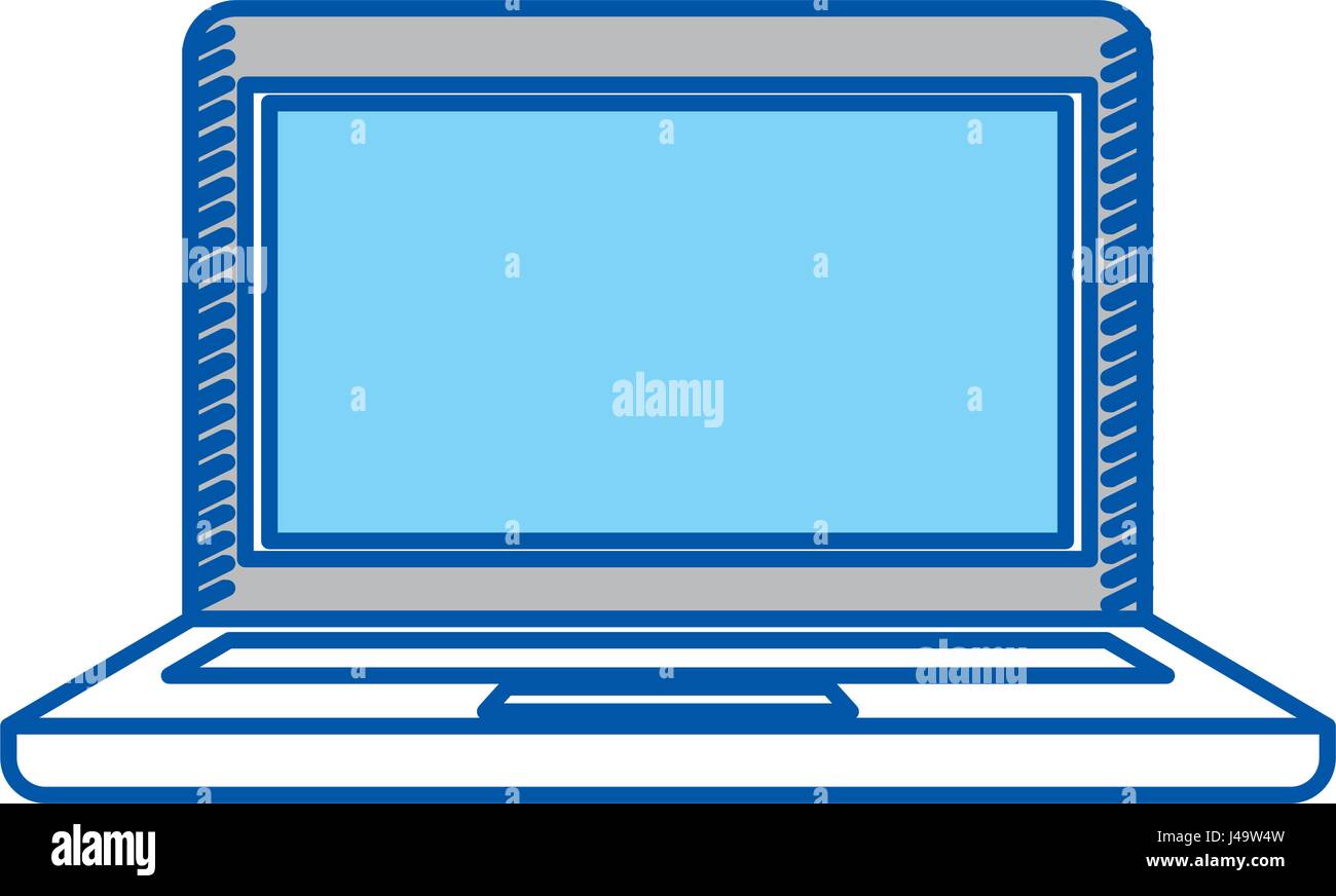 White background laptop computer bezel Stock Vector Images - Alamy