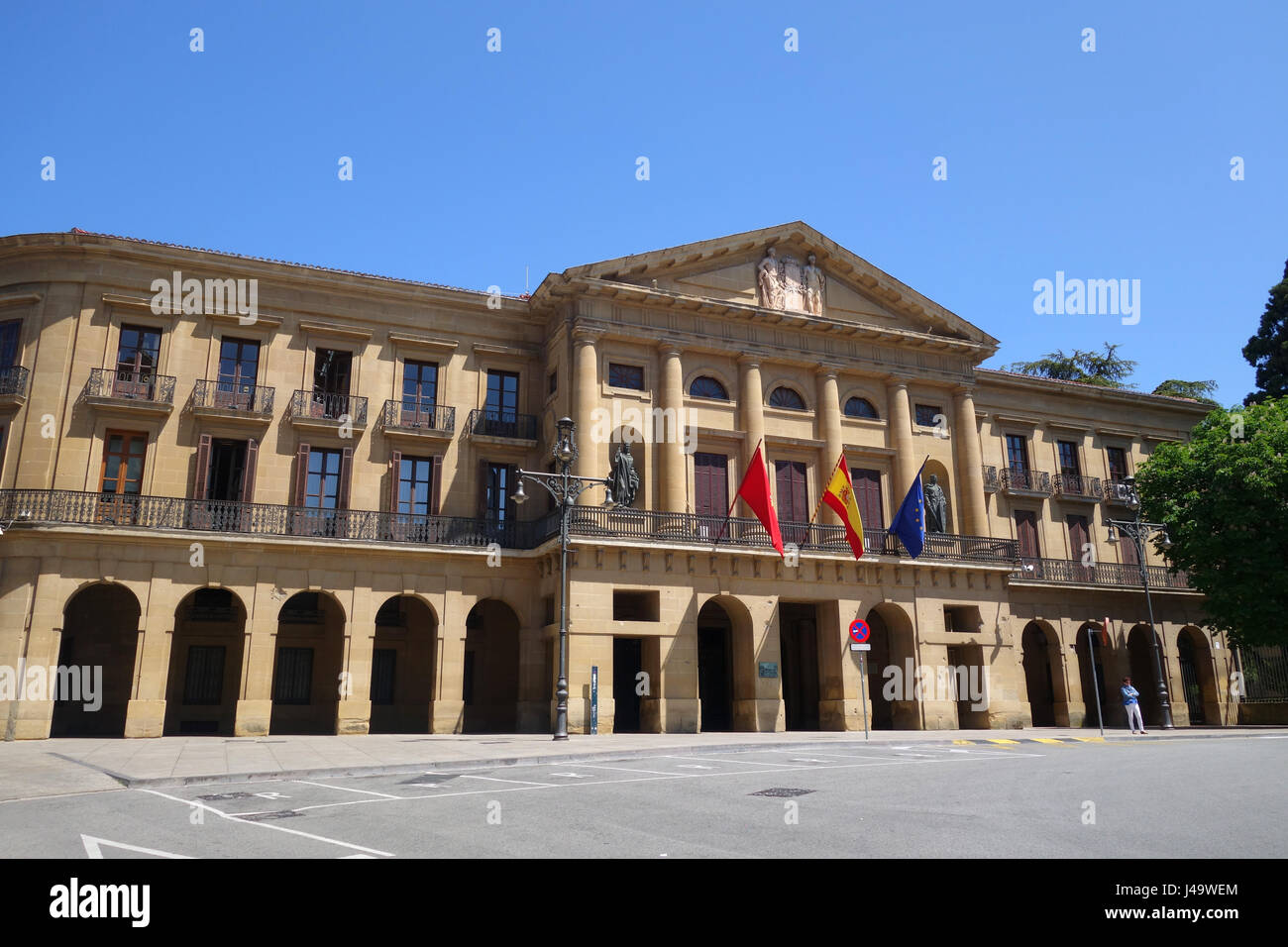 Navarre Palace in Pamplona in Navarre provence Spain Stock Photo - Alamy
