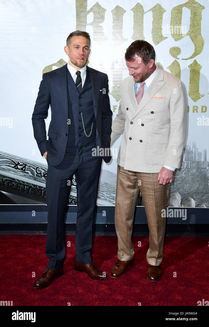 Charlie Hunnam and Guy Ritchie arriving for the King Arthur European ...