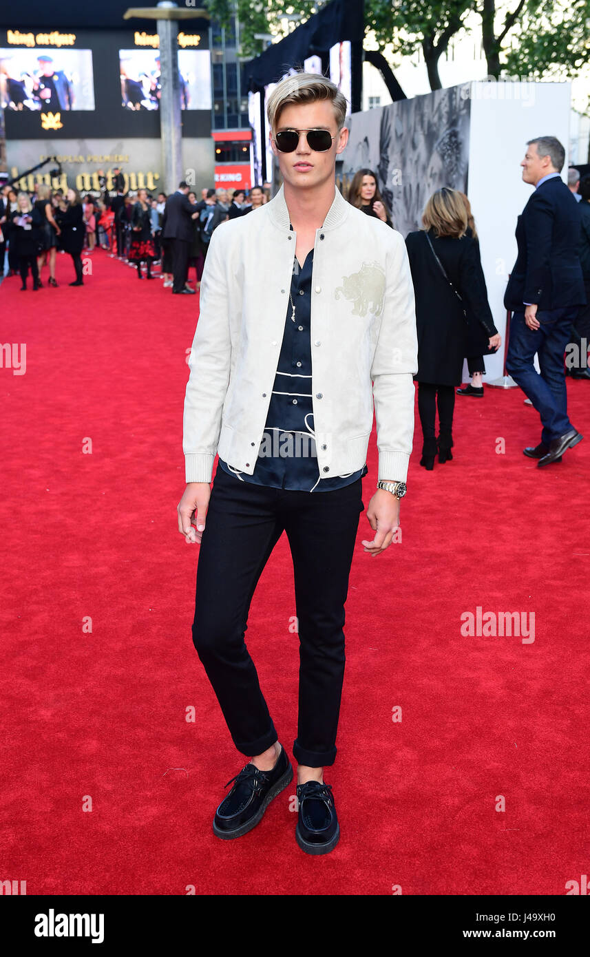 Sam Harwood arriving for the King Arthur European Premiere held at the ...