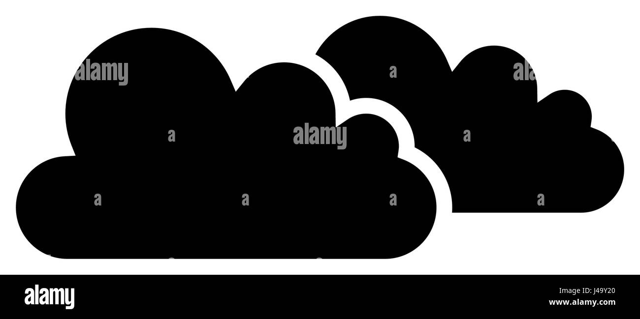 Weather clouds symbol Stock Vector Image & Art - Alamy