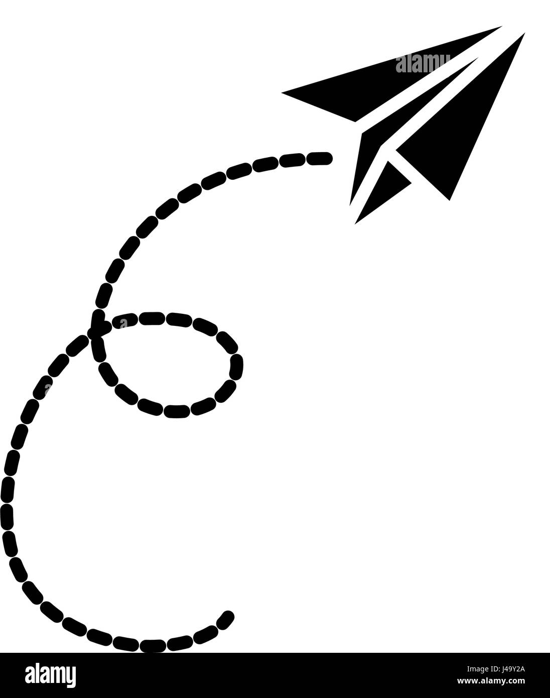 Paper plane flying Stock Vector Image & Art - Alamy