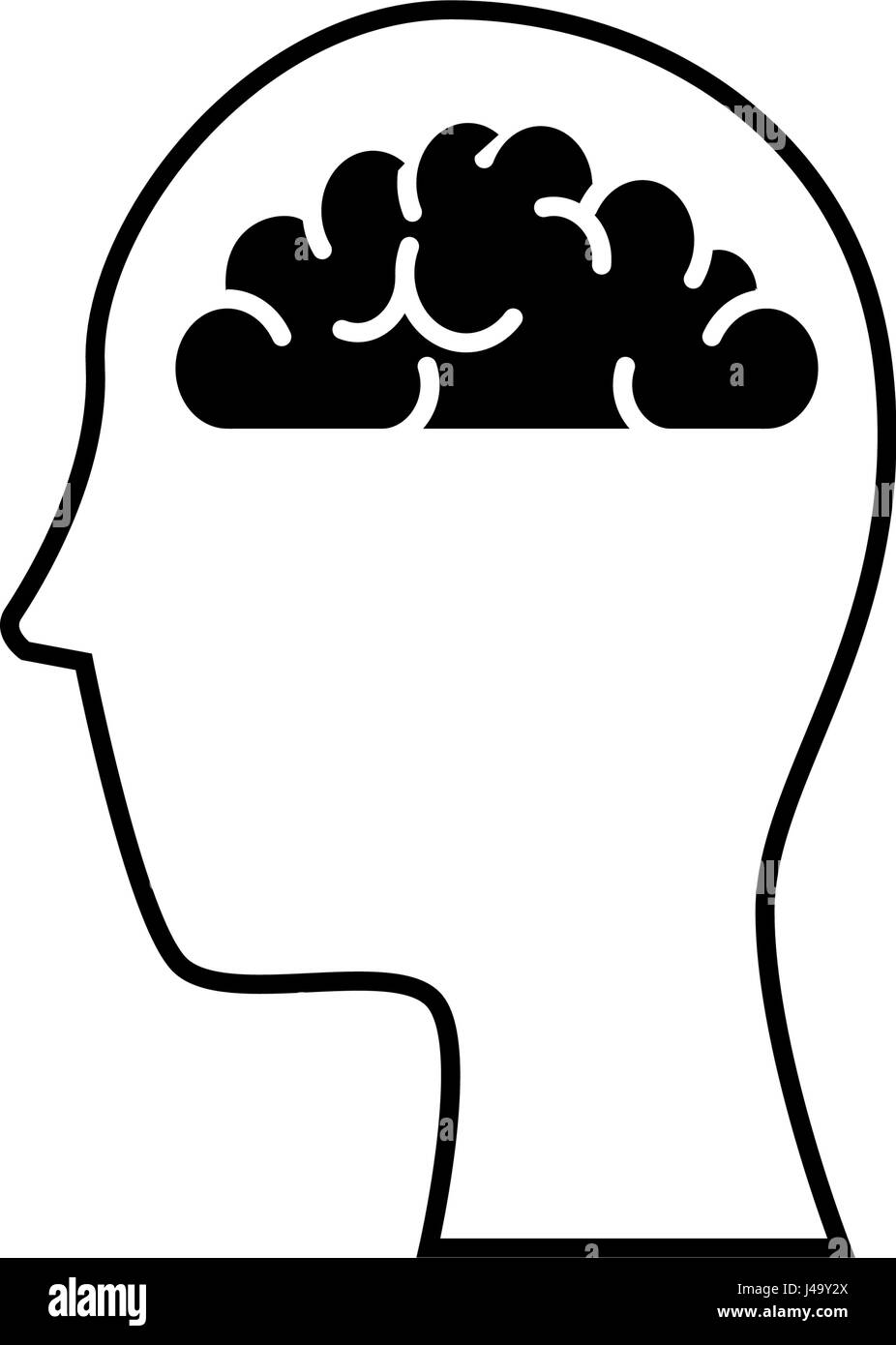 Human brain symbol Stock Vector Image & Art - Alamy