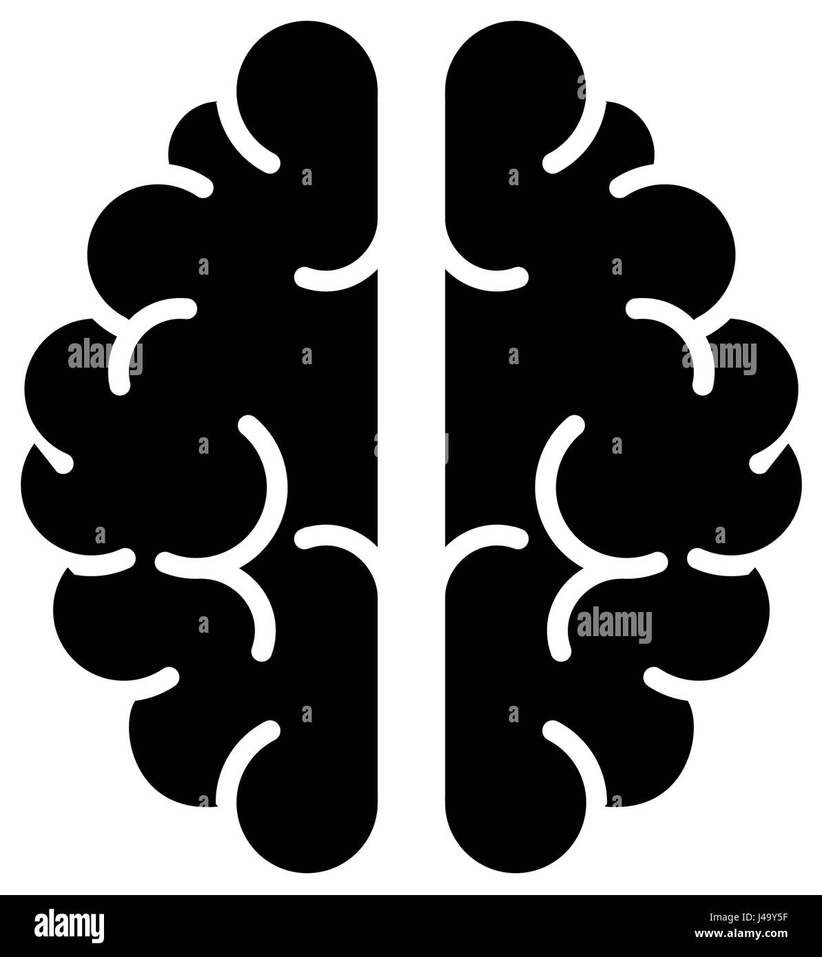 Human brain symbol Stock Vector Image & Art - Alamy