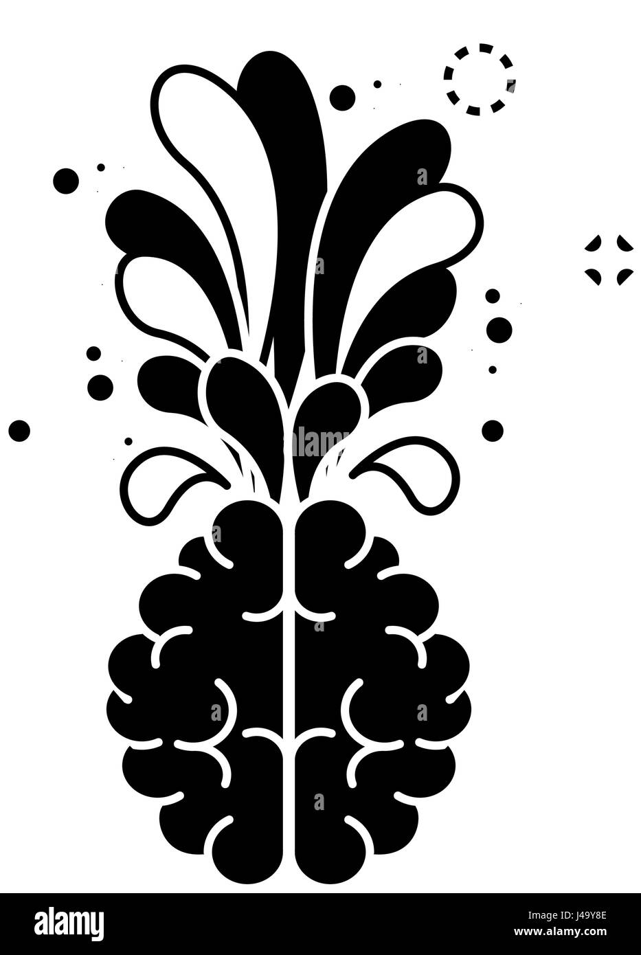 Human brain symbol Stock Vector Image & Art - Alamy