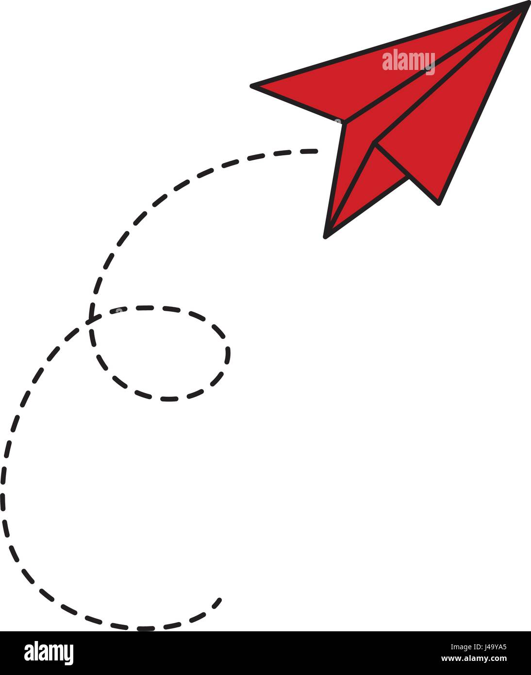 Light red aircraft plane Stock Vector Images - Alamy