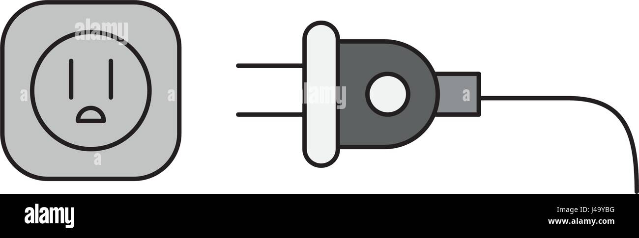 Electric plug symbol Stock Vector Image & Art - Alamy