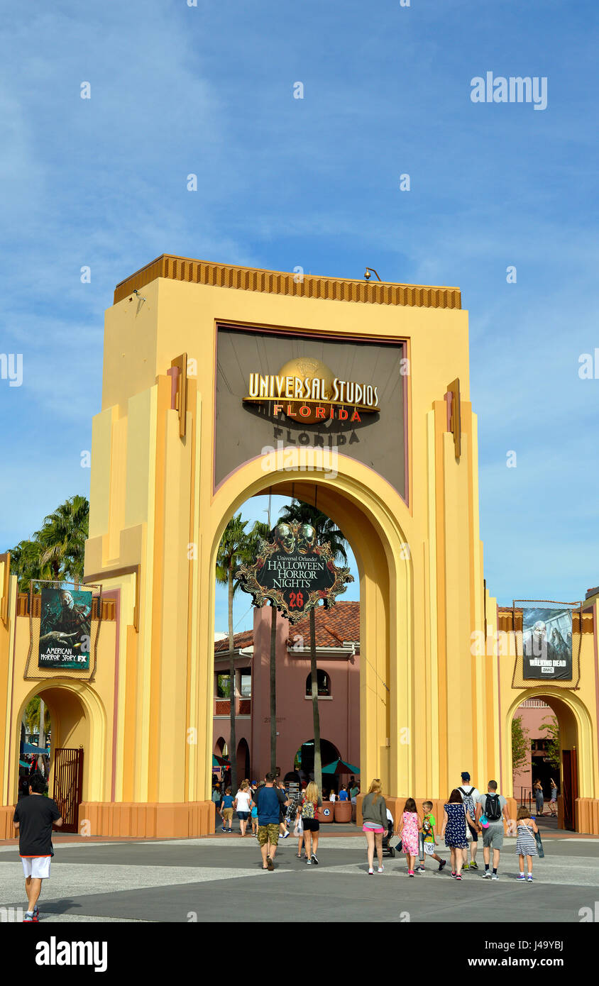 The Universal Orlando Resort adventure theme park in Orlando Stock ...