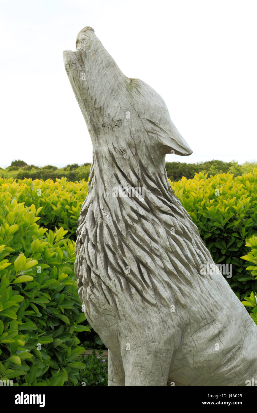 Old Hunstanton, Monument to the legendary Wolf who guarded St. Edmund's ...