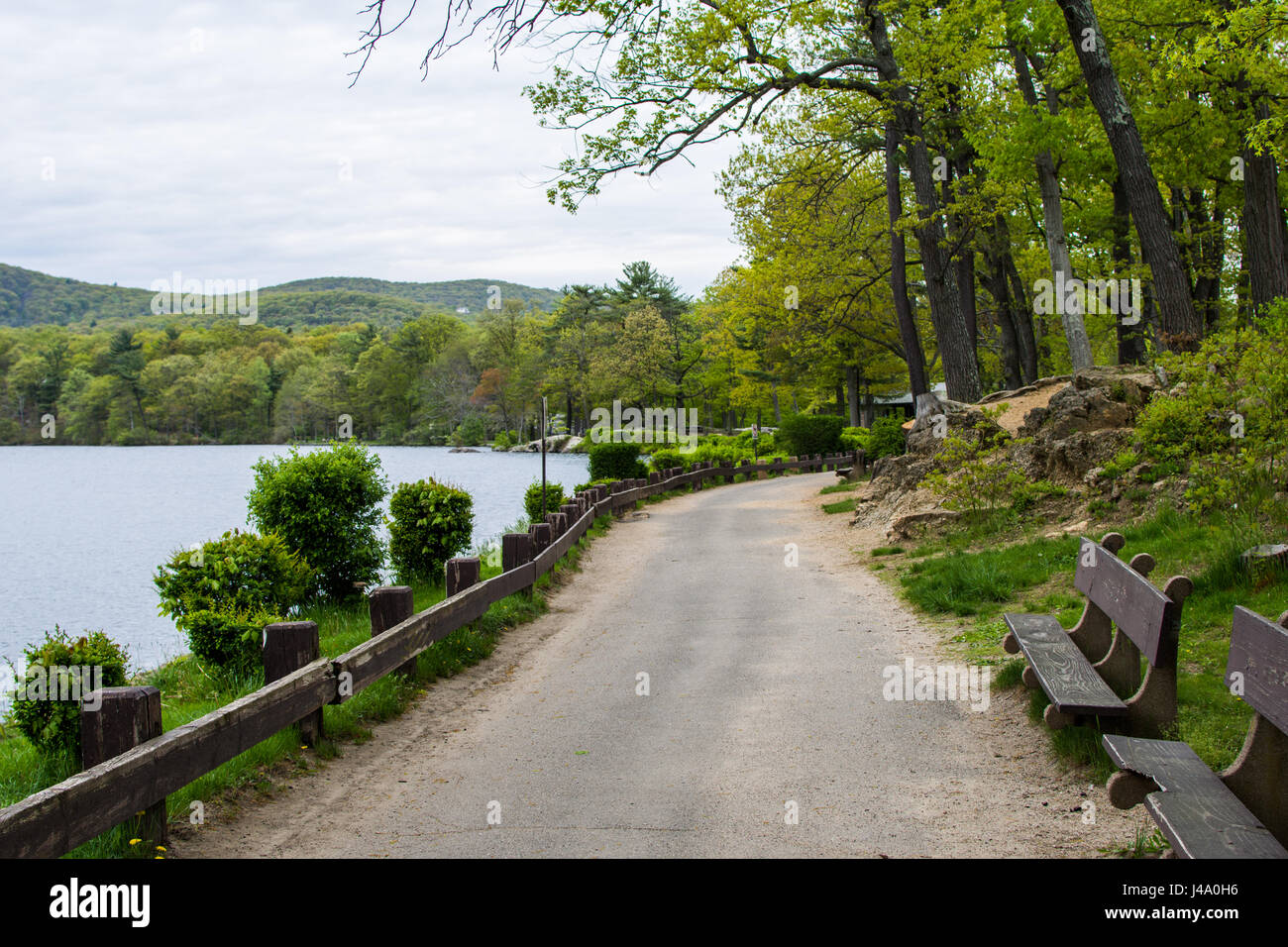 Hessian Lake in Bear Mountain in Upstate New York Stock Photo - Alamy