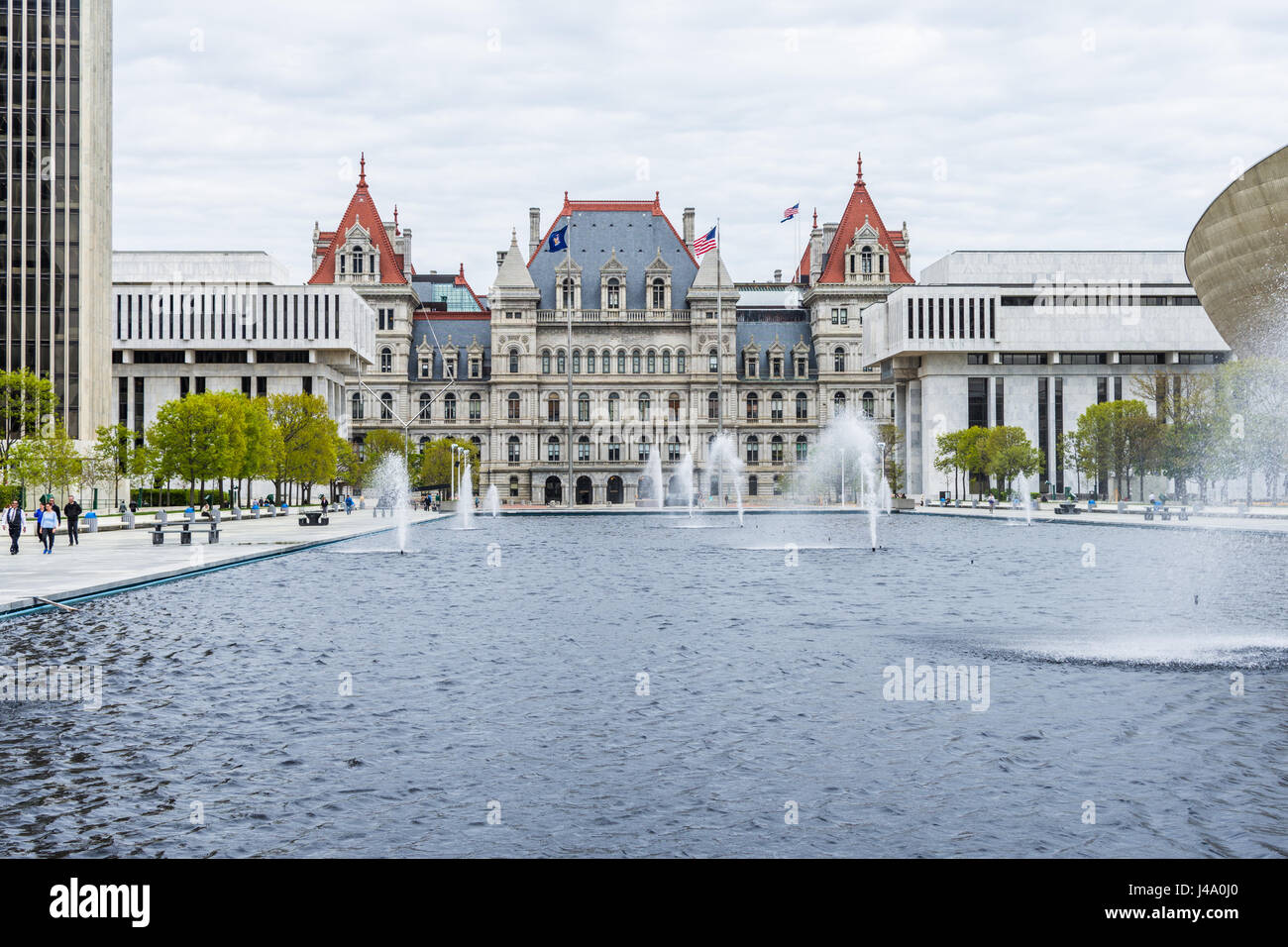 New York Capitol Building in Upstate Albany, New York Stock Photo - Alamy