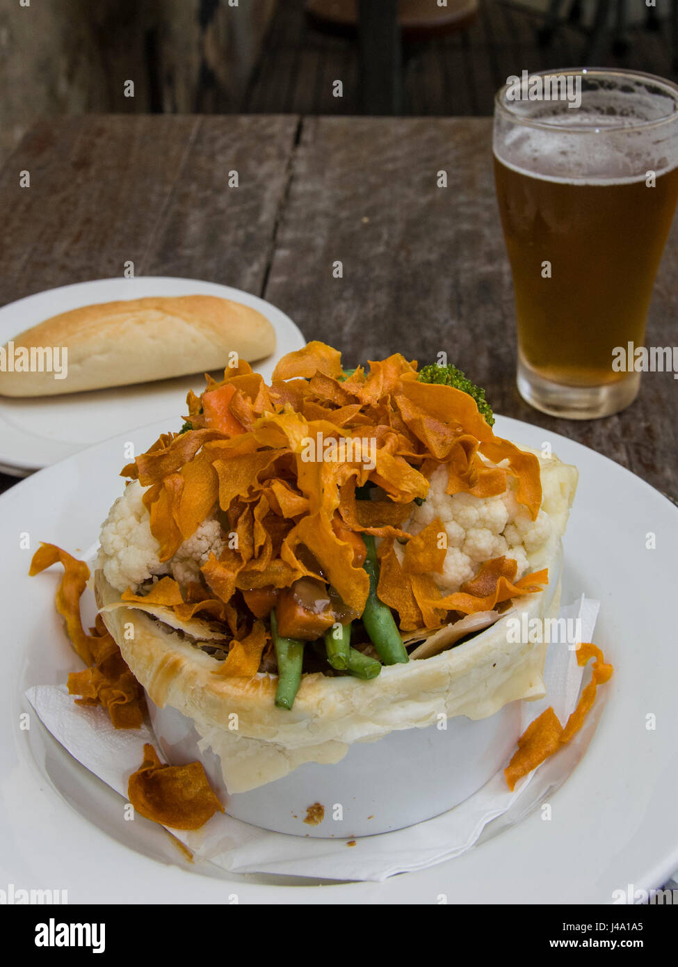 Beef pie dinner, Observer Hotel, the Rocks, Sydney, New South Wales ...