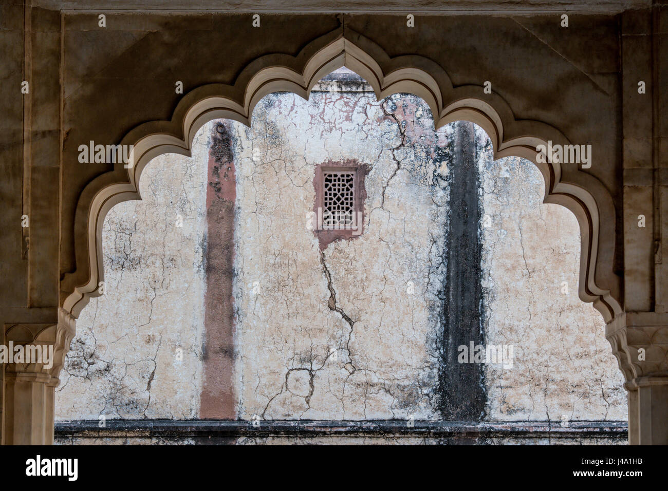 Jaipur, India; Amber Fort - Decorative arch Stock Photo - Alamy