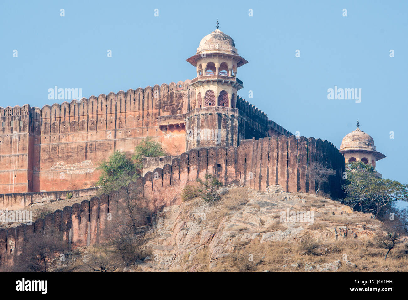 Tower of Amber Fort in India Stock Photo - Alamy