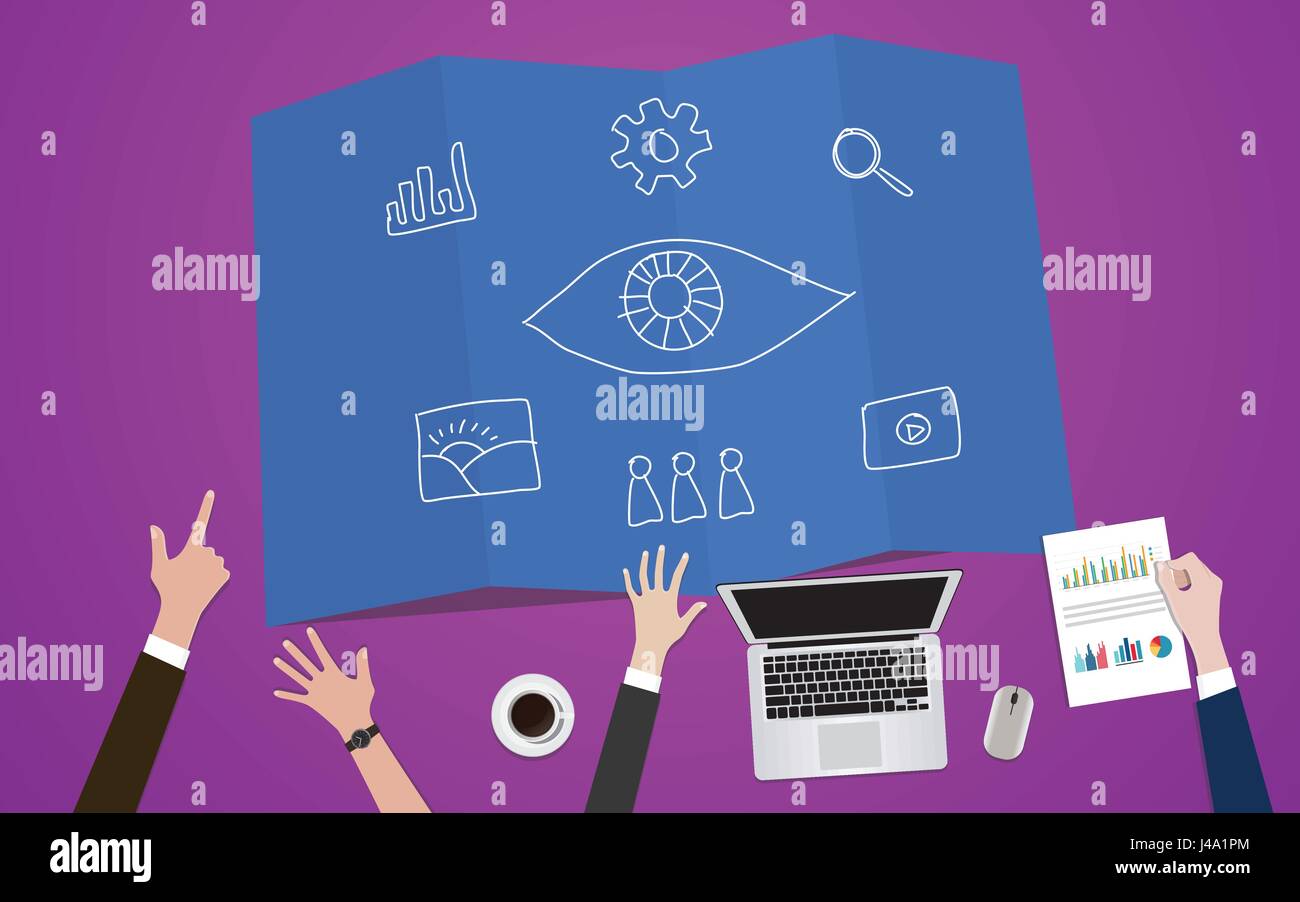 visual marketing eye concept illustration Stock Vector Image & Art - Alamy