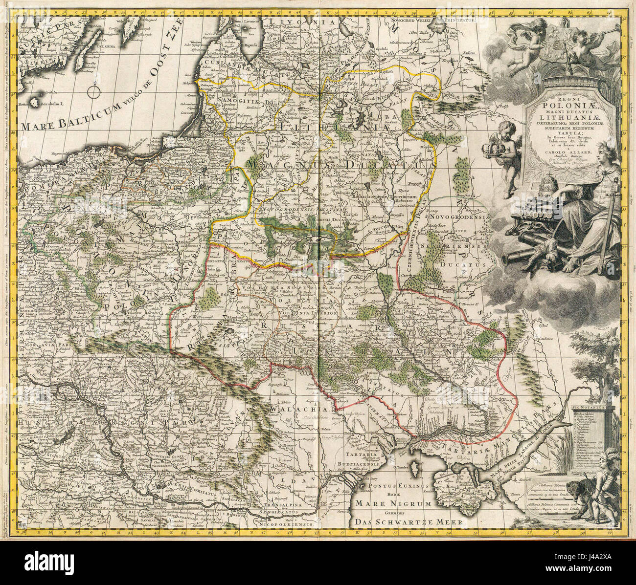 Early lithuanian maps hi-res stock photography and images - Alamy