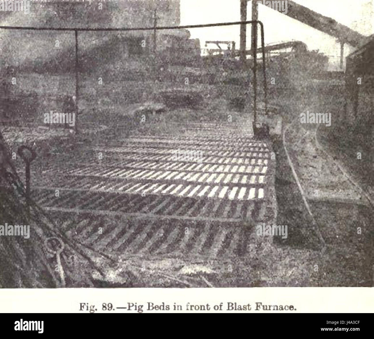 Pig iron casting Stock Photo - Alamy