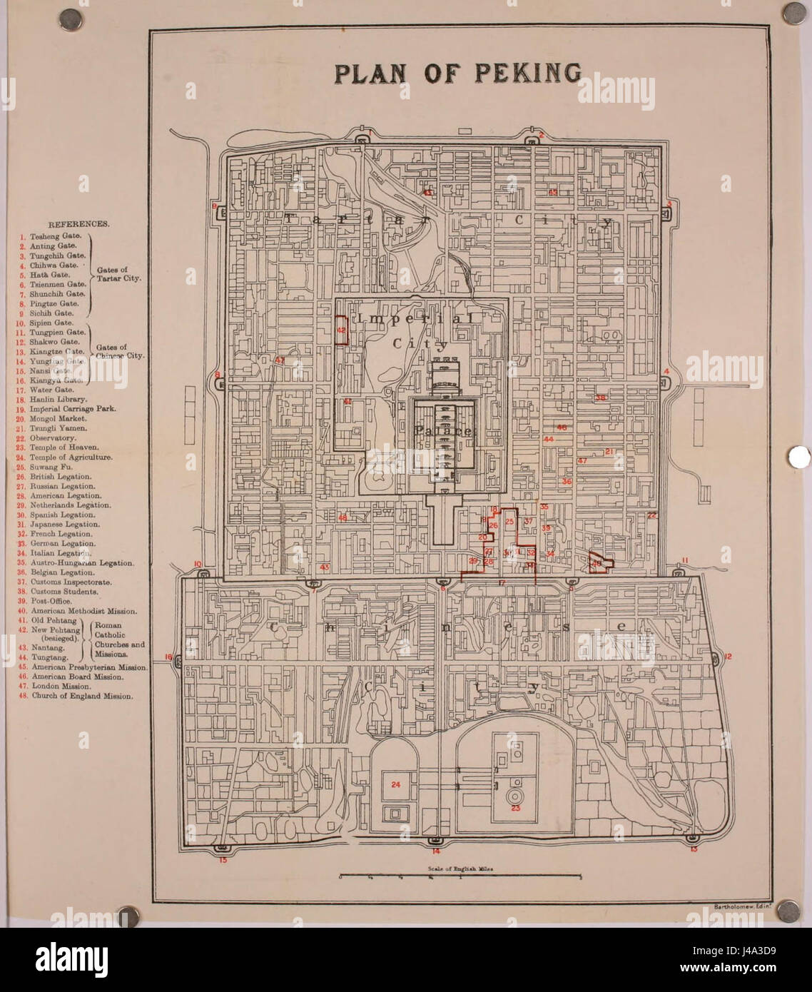 Map of peking hi-res stock photography and images - Alamy