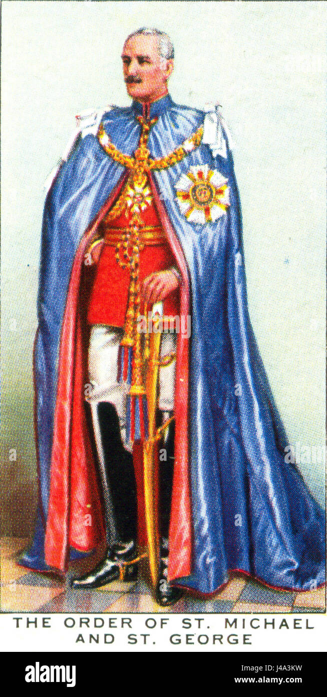 Player's cigarettes 26 Order of St. Michael and St. George Stock Photo ...