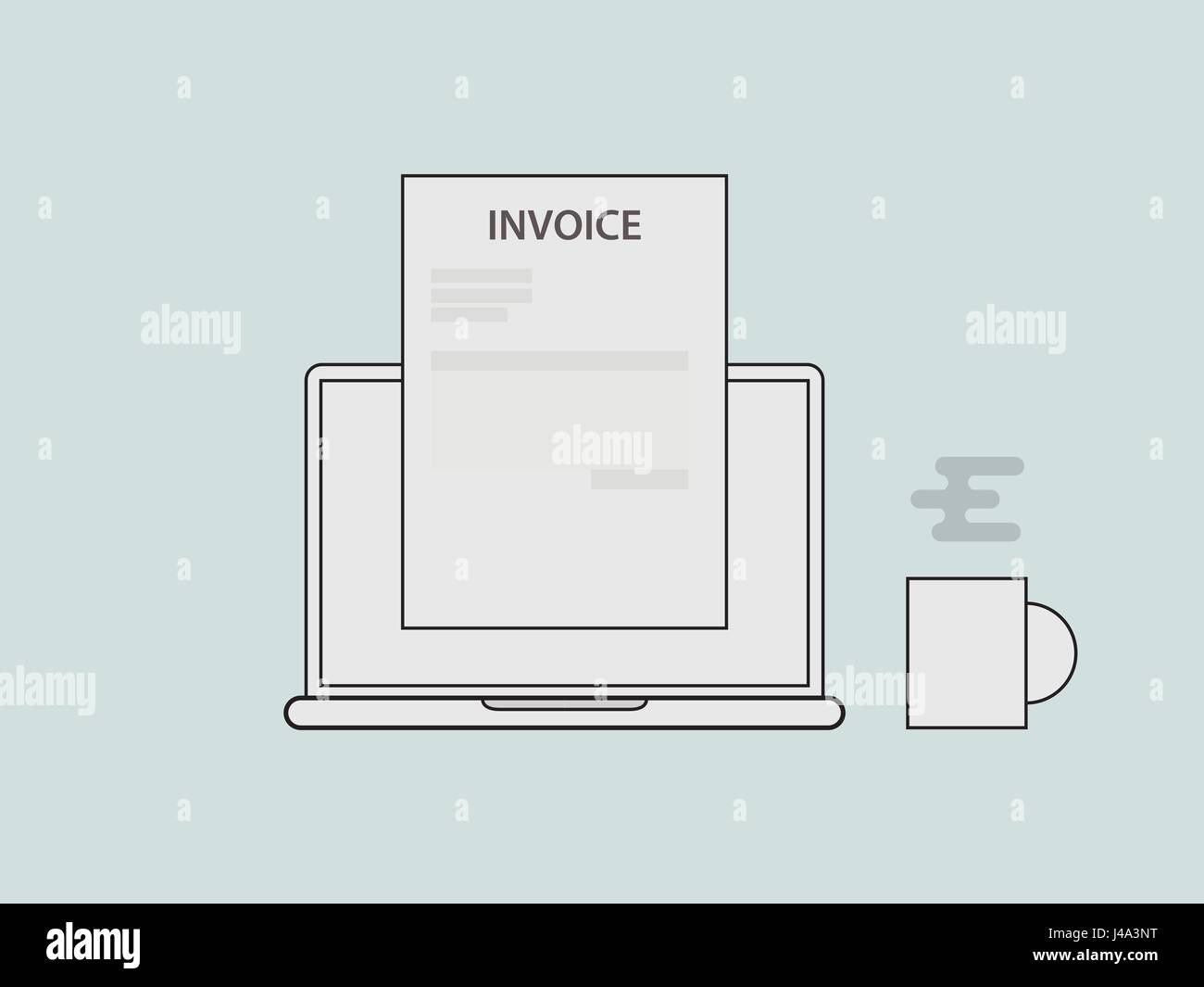 Electronic invoicing Stock Vector Images - Alamy