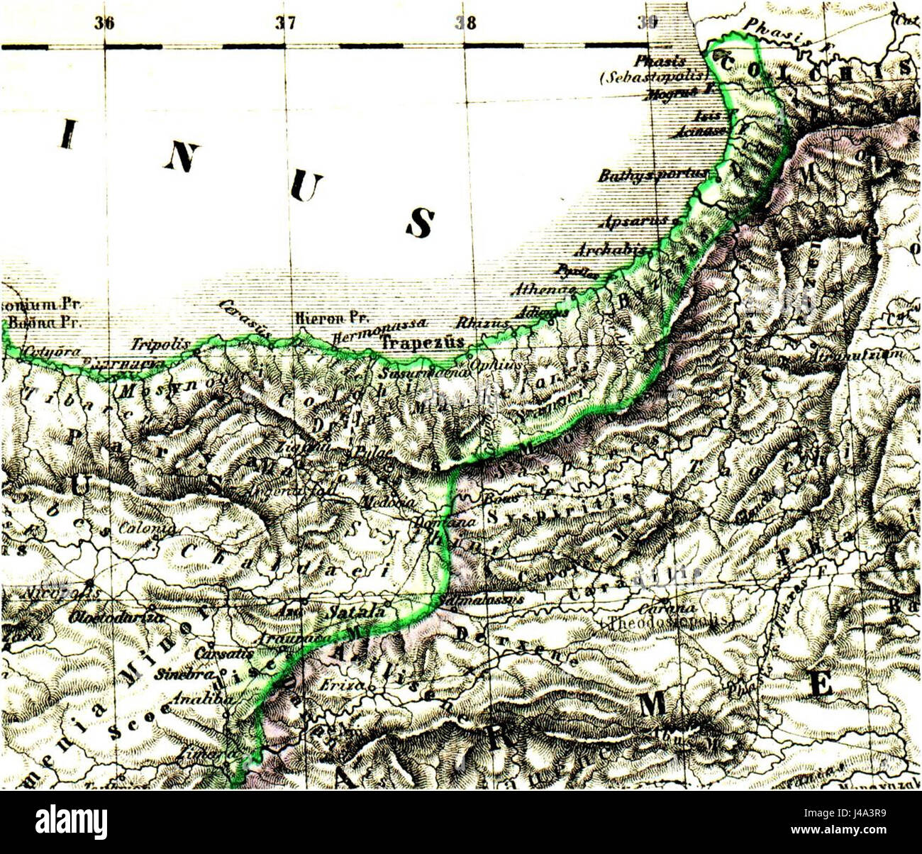 Pontus map hi-res stock photography and images - Alamy