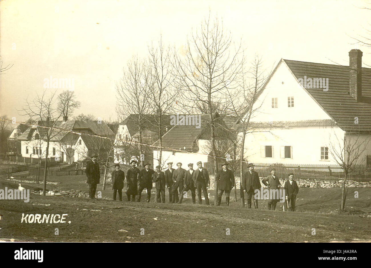A postcard from Kornic, capturing a local scene or view, possibly from ...