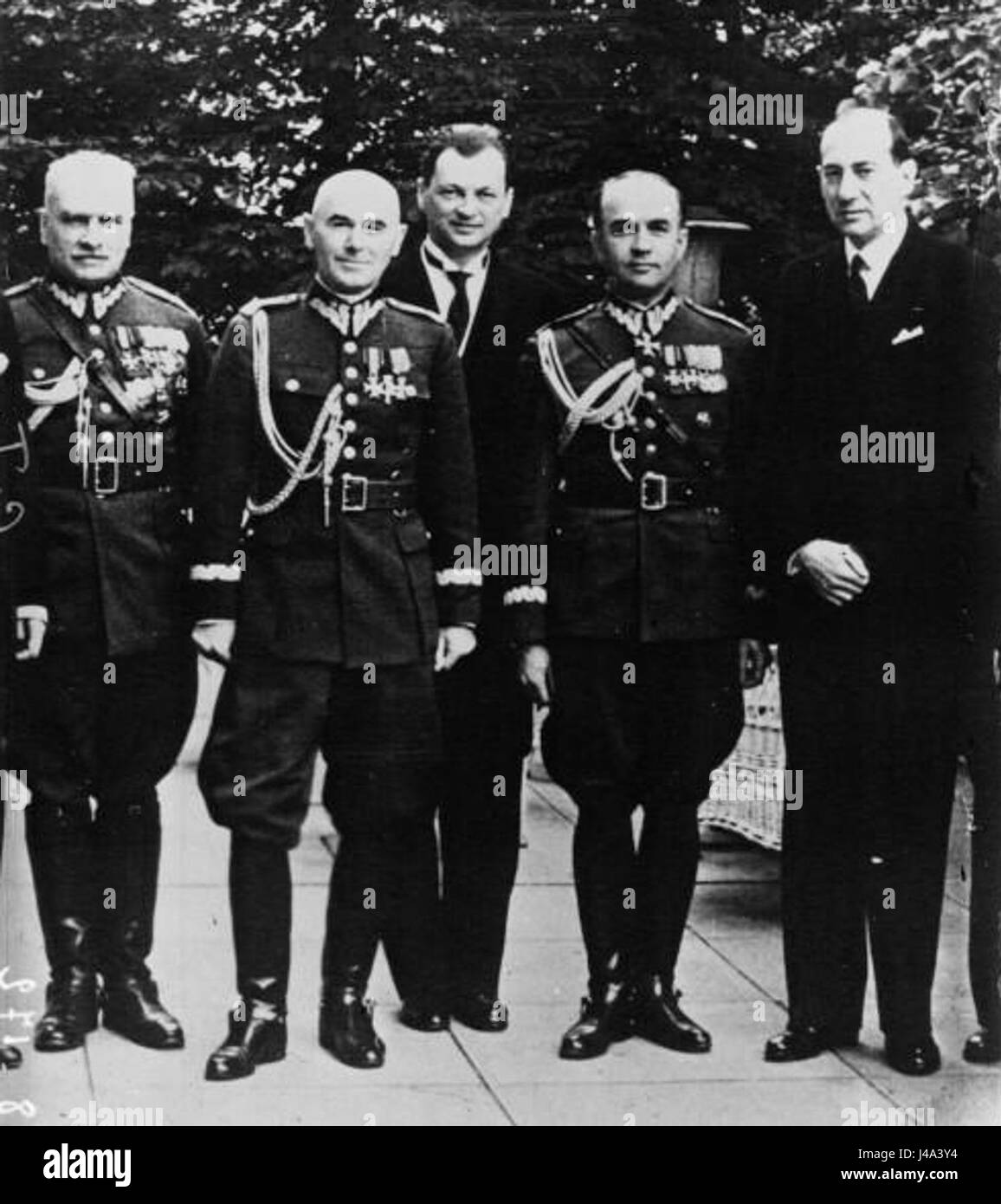 Polish government ministers 1936 Stock Photo - Alamy