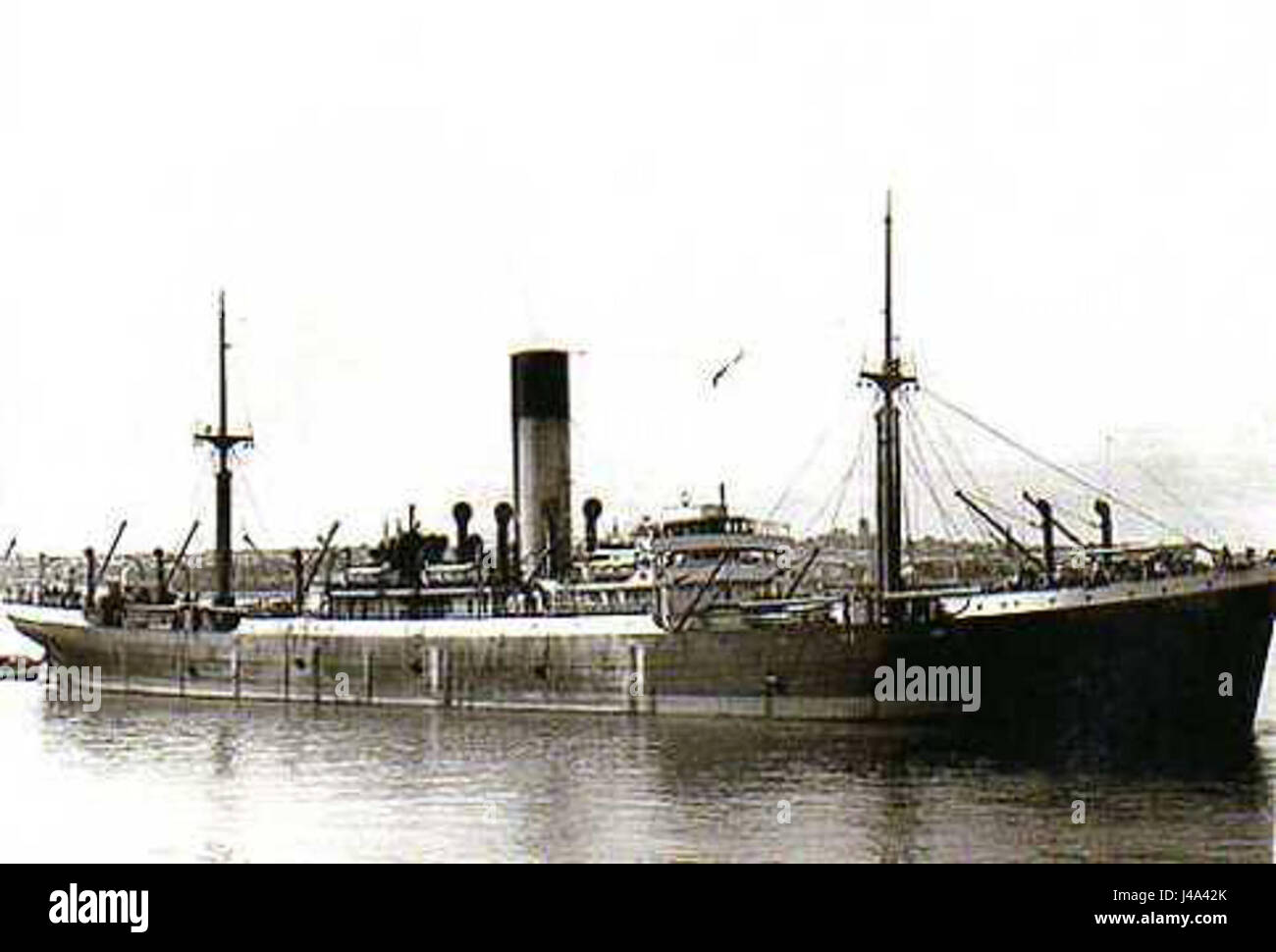 This vintage postcard from 1923 features the SS Meriones, a notable ...