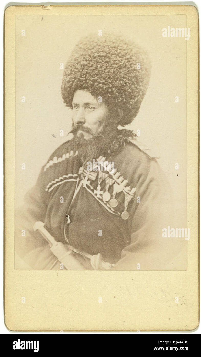 This portrait, created by George Kennan between 1870 and 1886, depicts ...