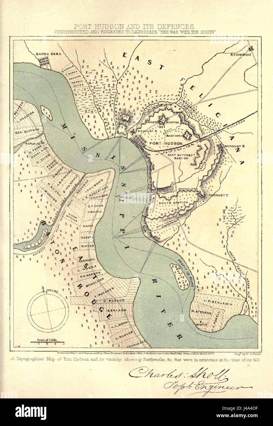 Port Hudson, located on the Mississippi River, was a significant site ...
