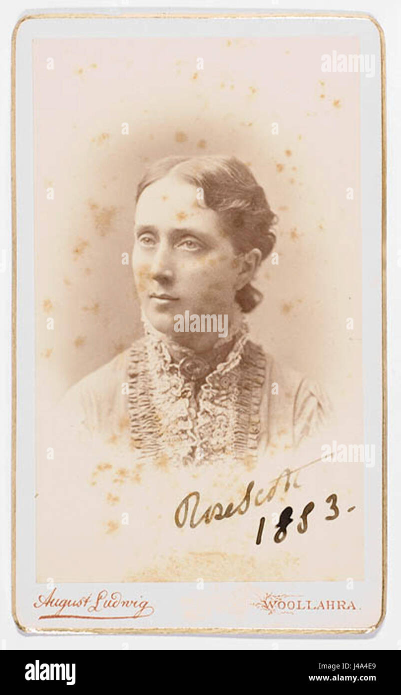 Rose Scott, 1883 by August Ludwig Stock Photo - Alamy