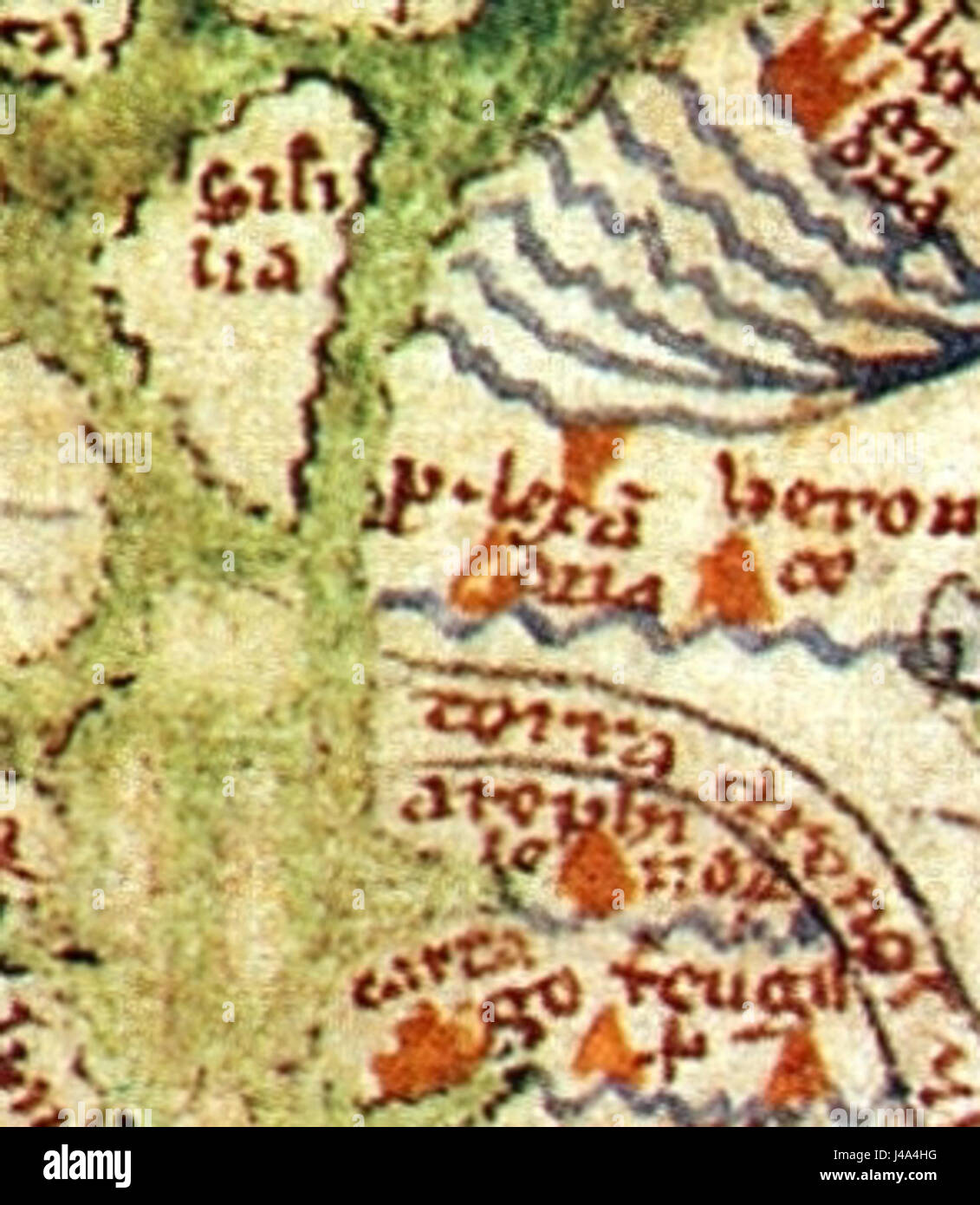 The Psalter Map, depicting the southwest Nile Delta, is an ancient ...