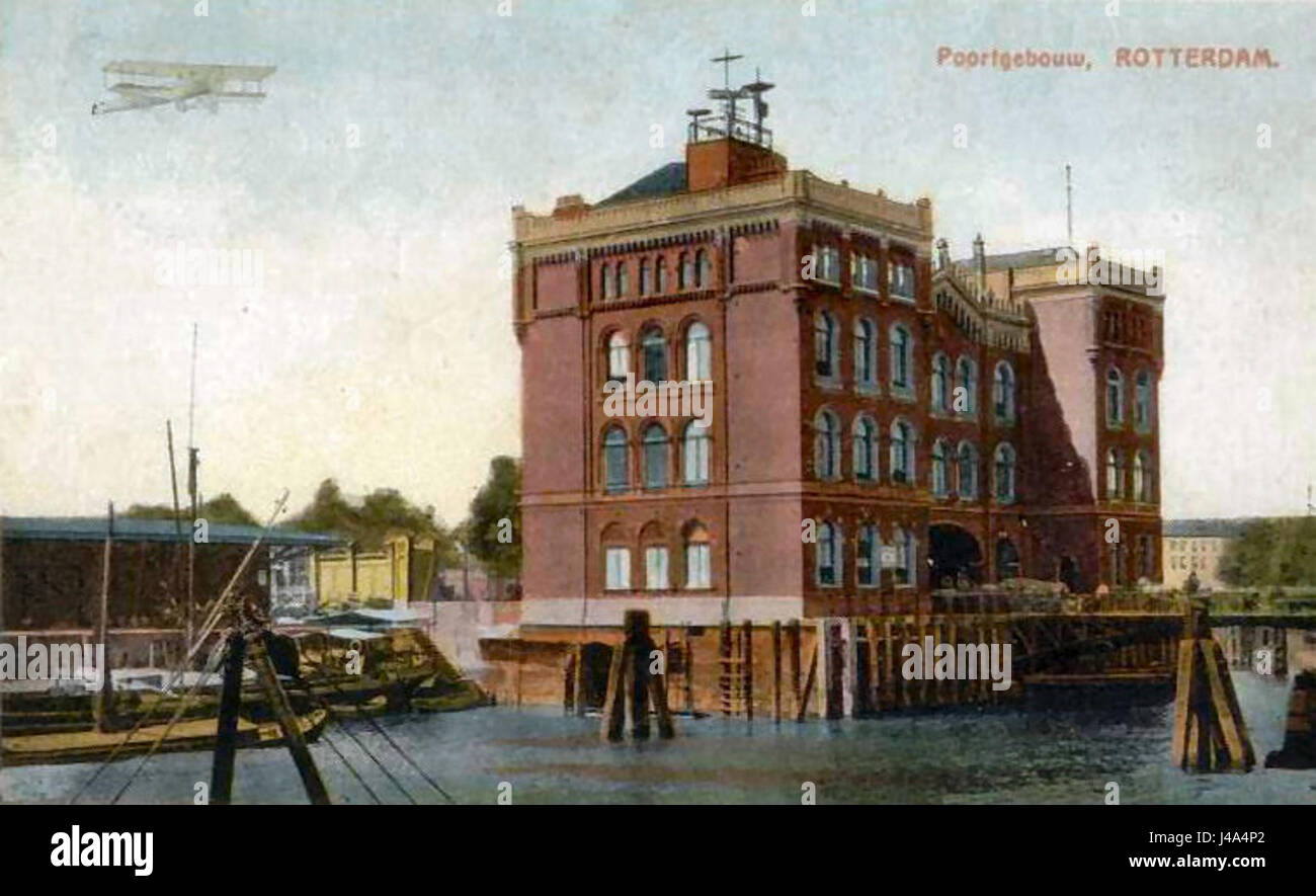 The Poortgebouw (Gate Building) in Rotterdam is a modern architectural ...