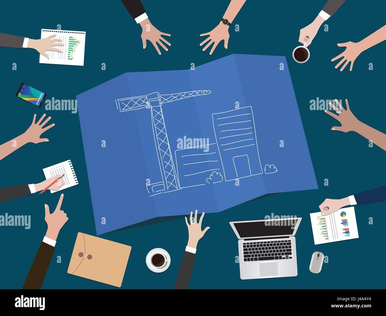 Open blueprint Stock Vector Images - Alamy